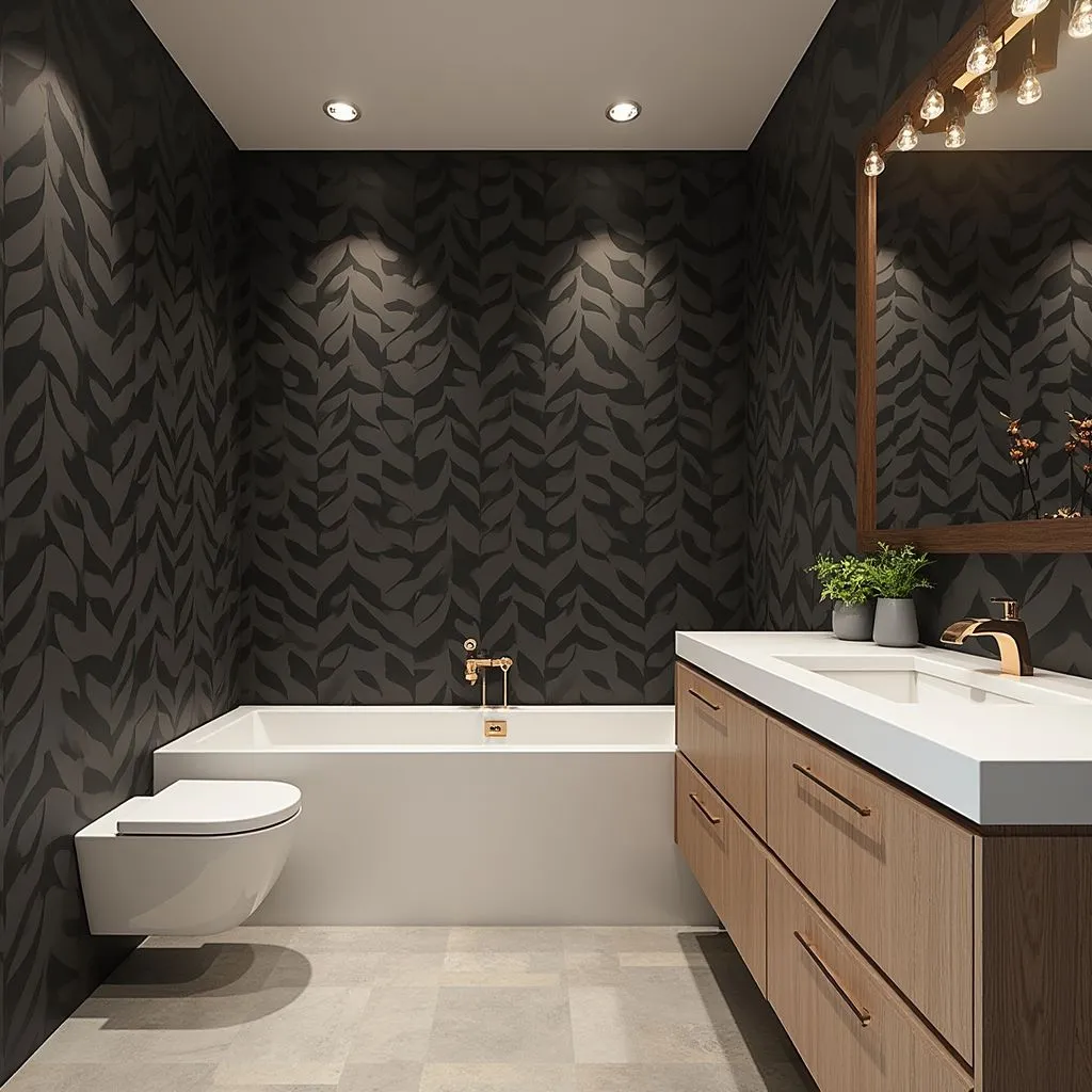 NID - 40+ Bathroom Wallpaper Ideas: Stylish Designs To Transform Your Space