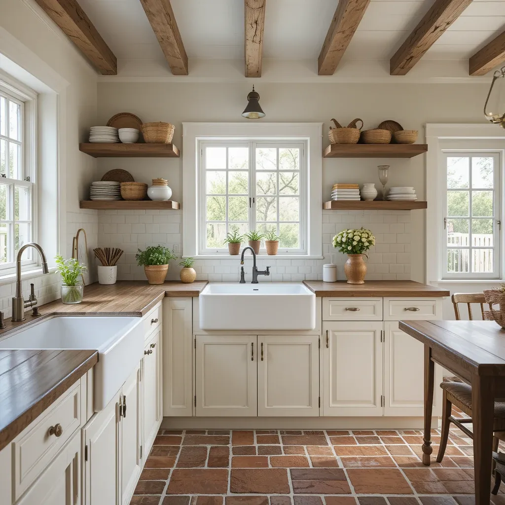 NID - Stylish, Practical, And Budget-Friendly Kitchen With Brick Decor ...
